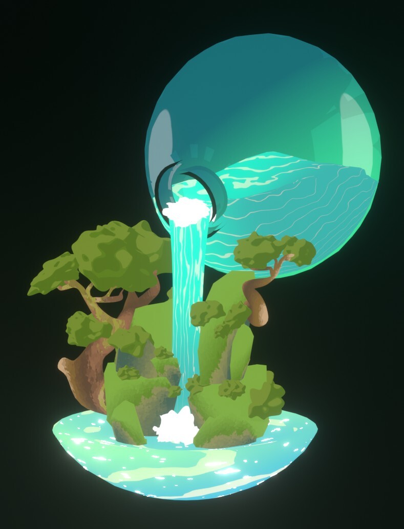 ArtStation - Stylized Water fall potion | Resources