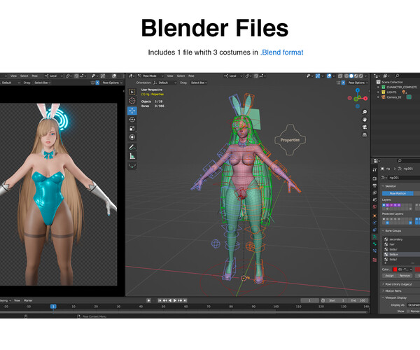 ArtStation - Asuna Ichinose- Game Ready 3D model - UE4 | Game Assets
