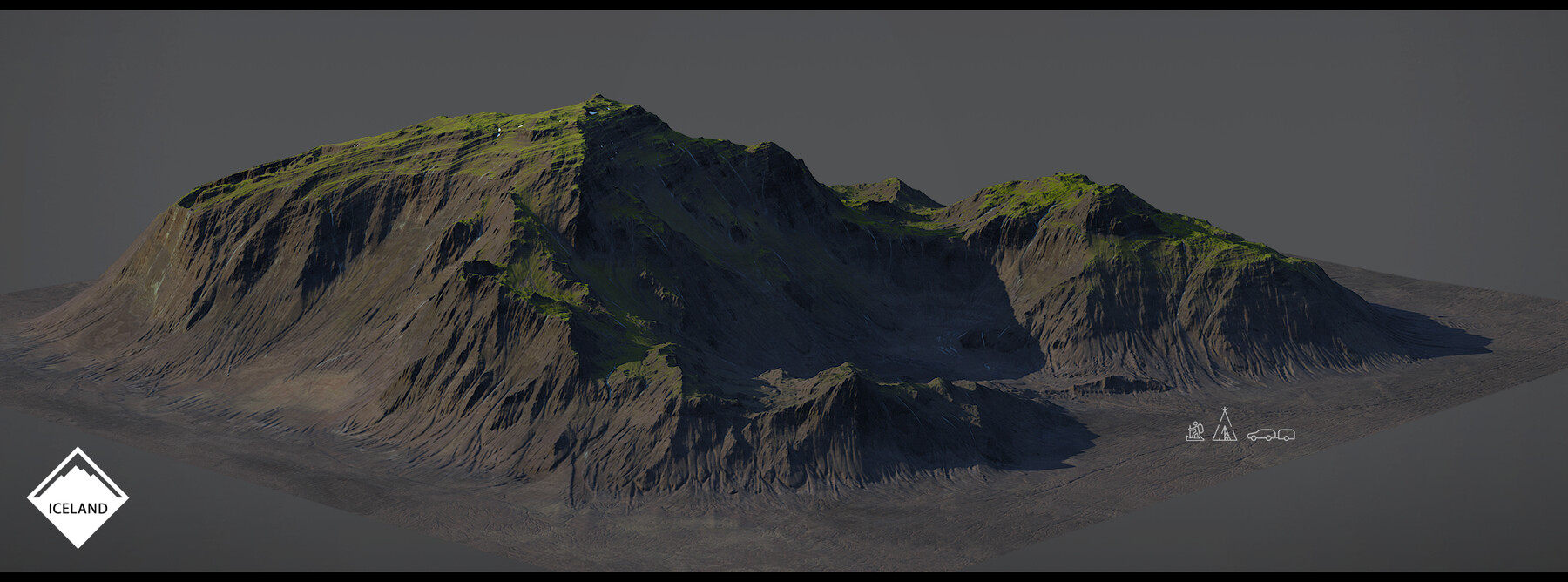 ArtStation - Iceland mountain Pack | Game Assets