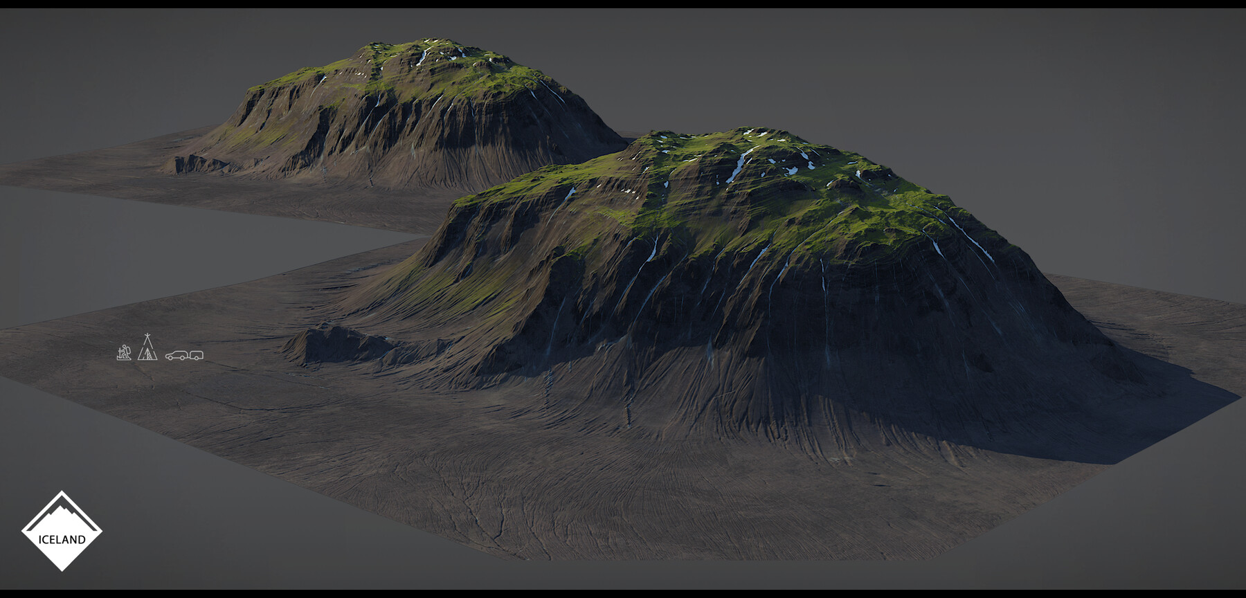 ArtStation - Iceland mountain Pack | Game Assets