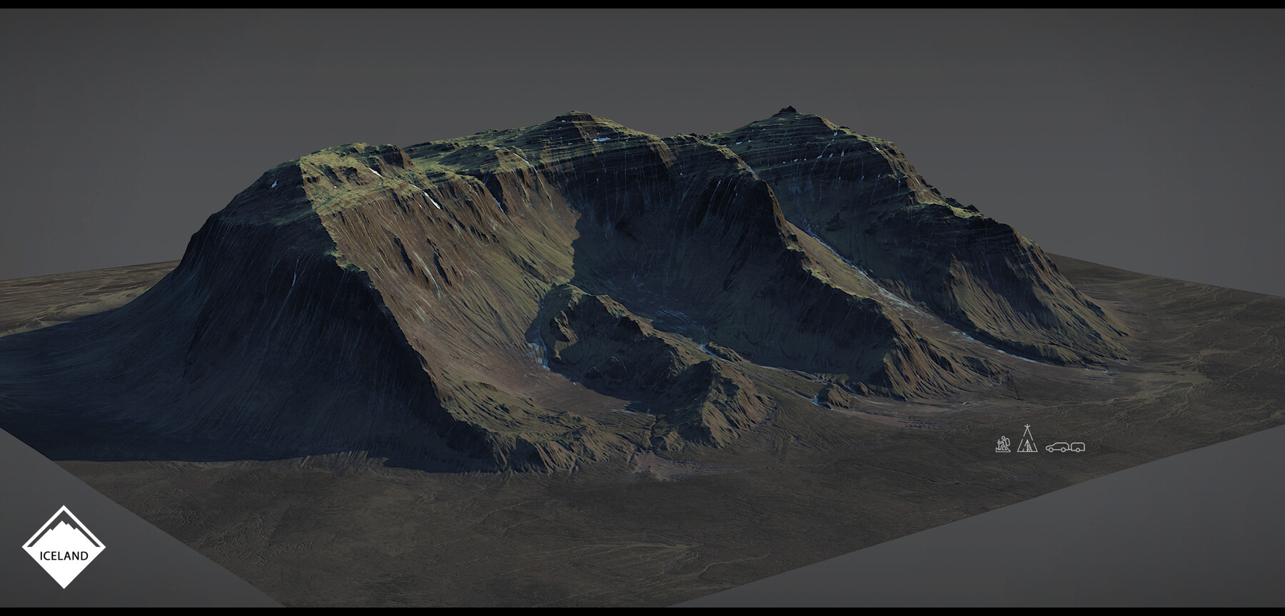 ArtStation - Iceland mountain Pack | Game Assets