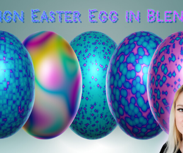 ArtStation - Design Easter Egg in Blender | Tutorials