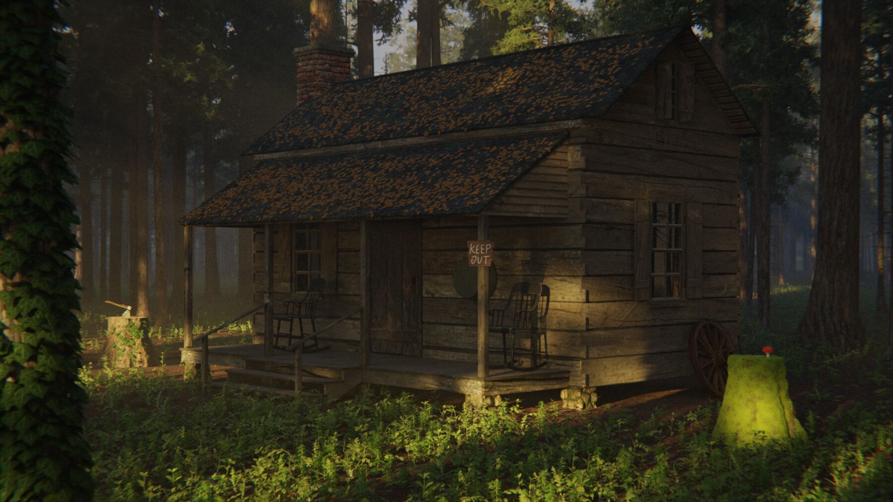 ArtStation - Old Cabin Interior 3d Scene | Resources