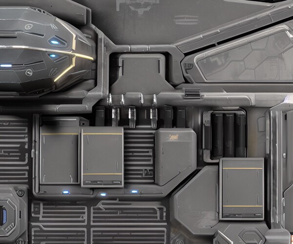 ArtStation - SCI-FI TEXTURE SET 01 | Game Assets