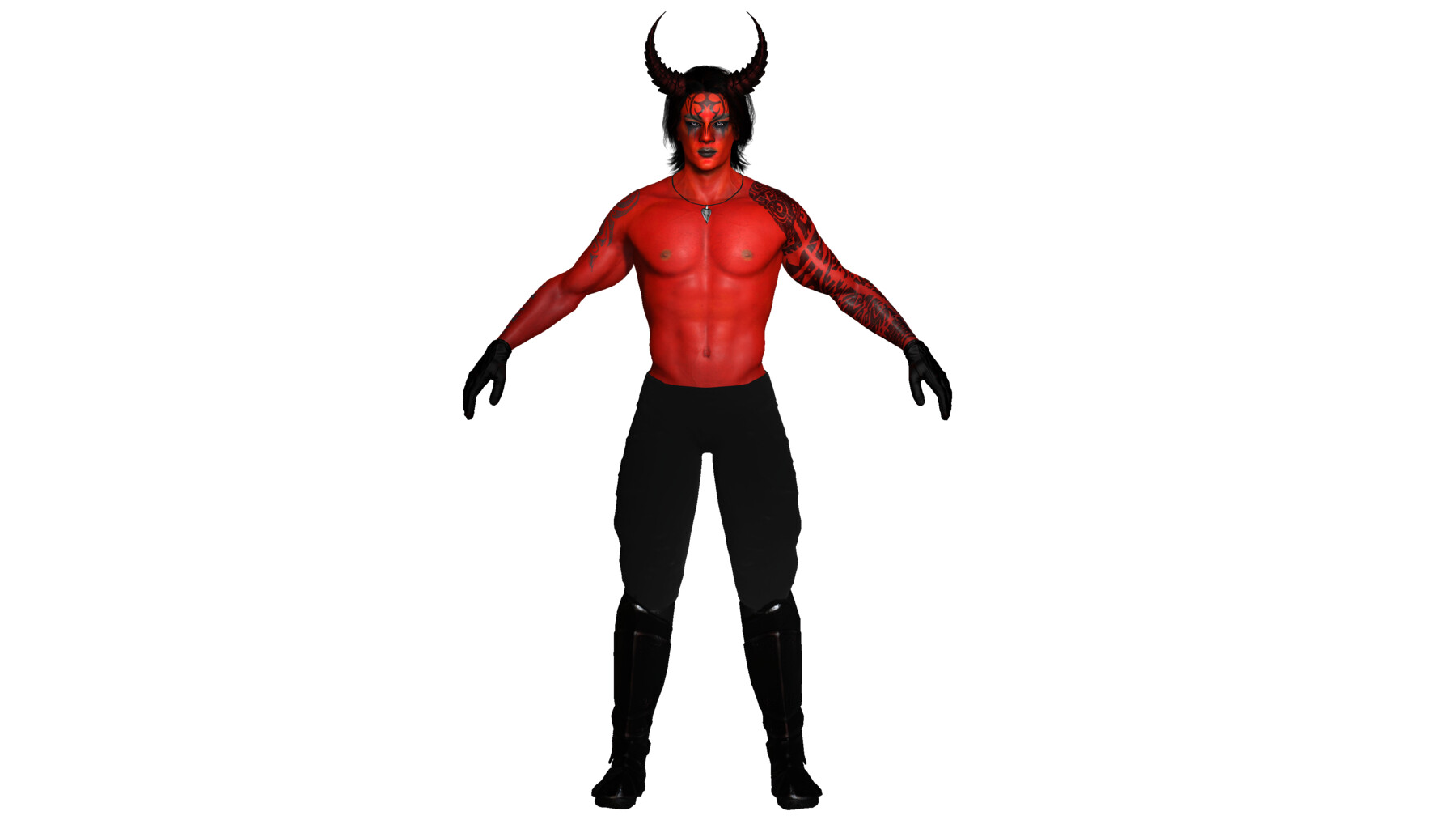 ArtStation - AAA 3D FANTASY MALE CHARACTER - THE DEVIL WARRIOR 01 ...