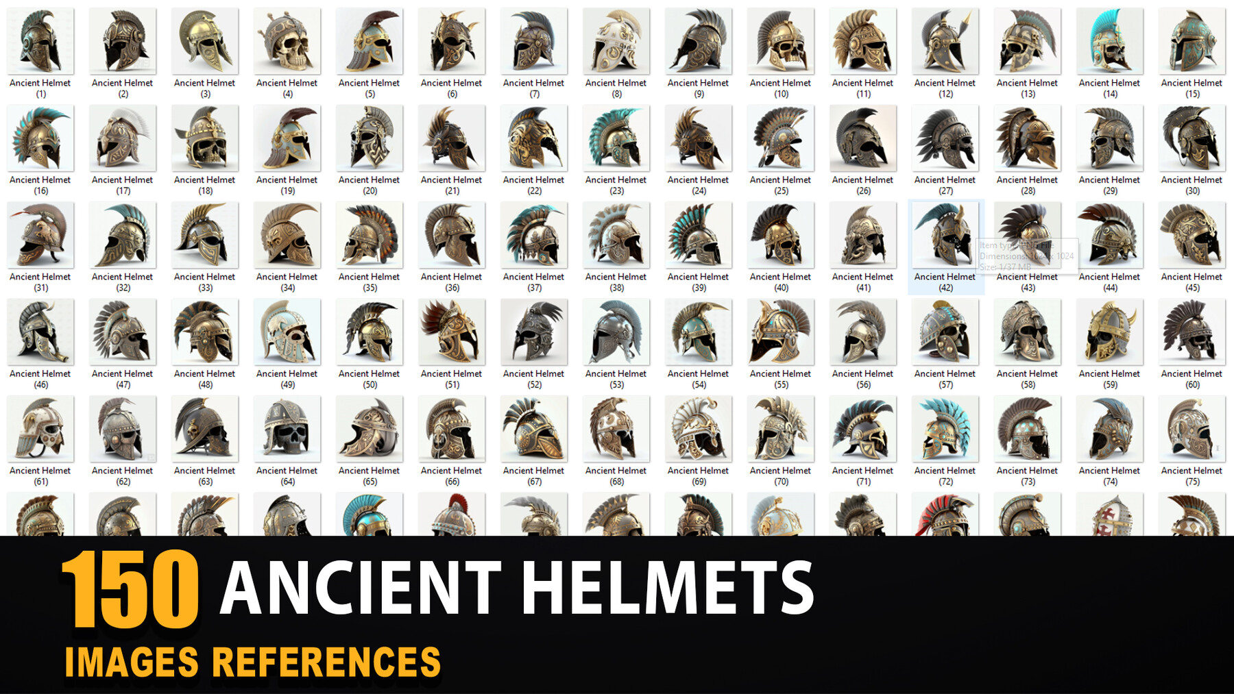 ArtStation - 150 Ancient Helmet | Artworks