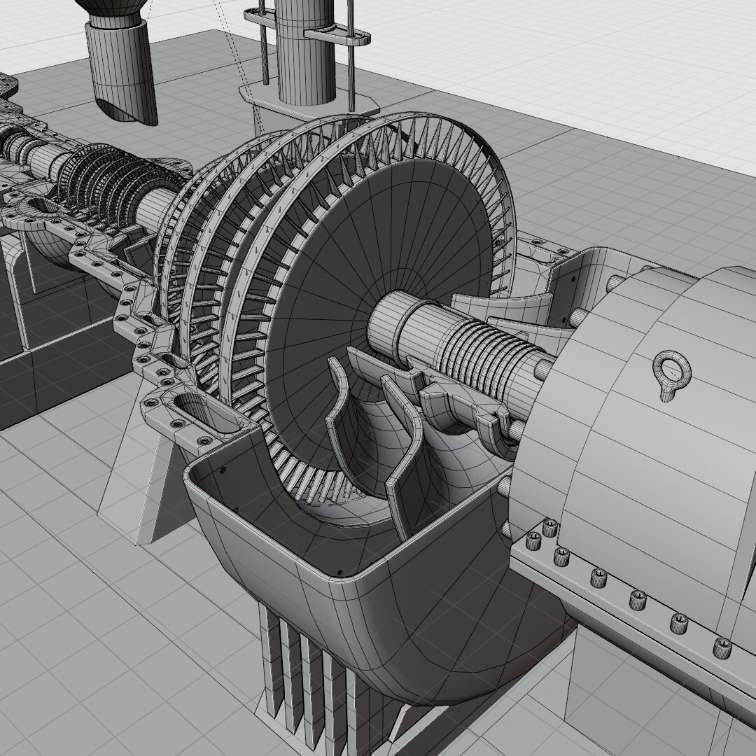 ArtStation - steam turbine | Resources