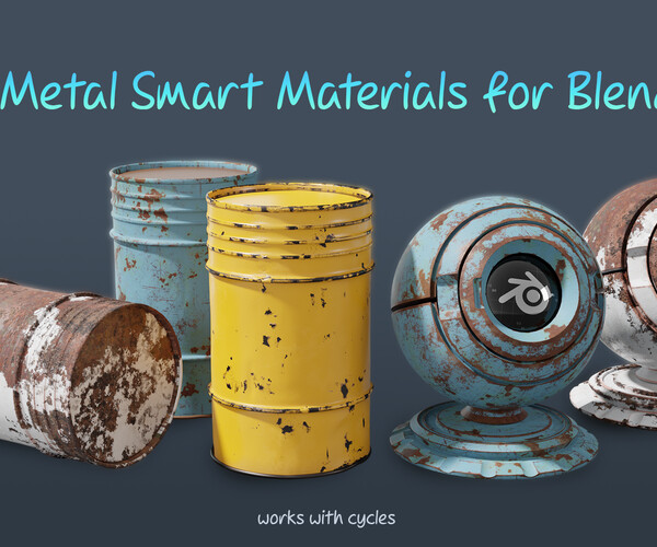 ArtStation - Blender Smart Materials_ Metal | Game Assets