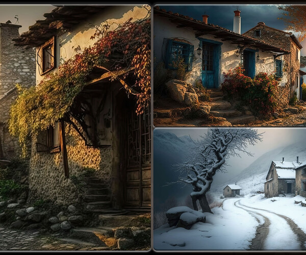 ArtStation - 100 Realistic Environments - Village Reference Pack | 8K ...