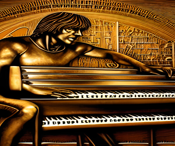 ArtStation - My Artistic Impression Of A Keyboard Player | Artworks