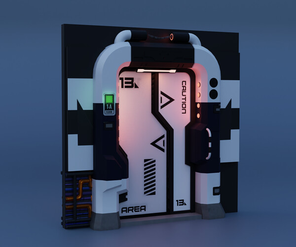 ArtStation - Scifi door | Game Assets