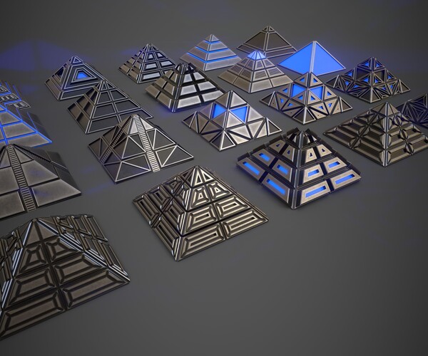 ArtStation - Sci-Fi Pyramid Metal | Resources