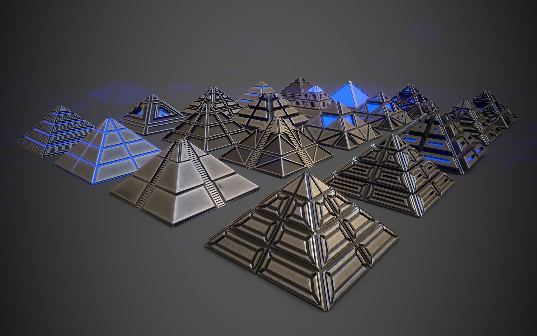 ArtStation - Sci-Fi Pyramid Metal | Resources