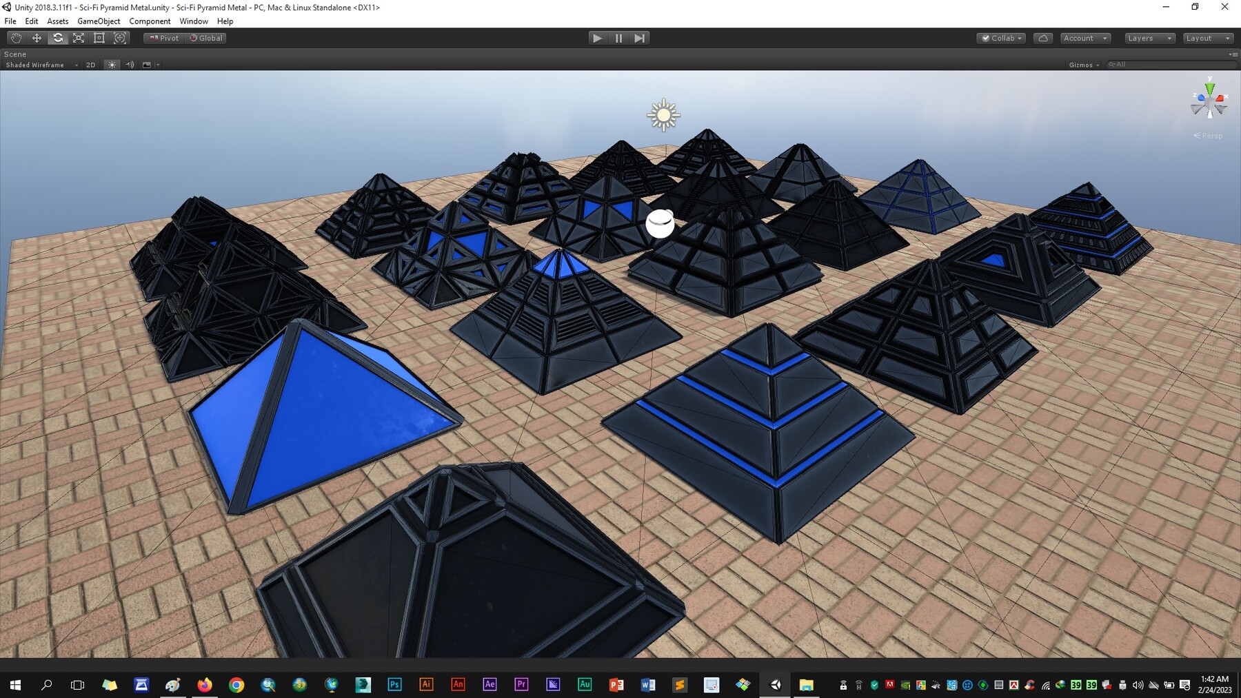 ArtStation - Sci-Fi Pyramid Metal | Resources