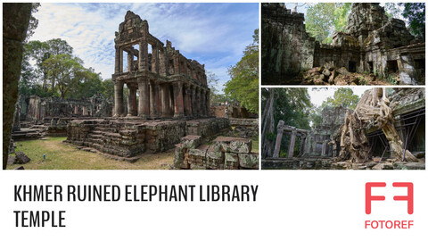 ArtStation - 333 photos of Khmer Ruined Elephant Library Temple | Resources