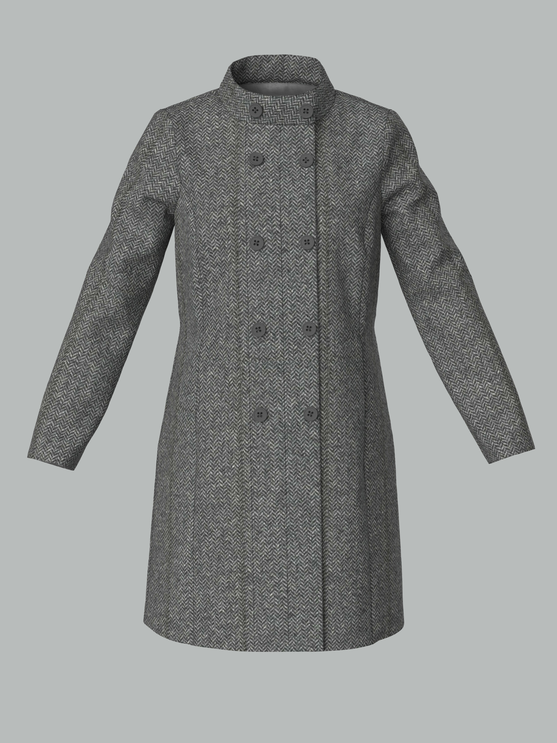 ArtStation - 3D MELANGE COAT / WOMEN | Resources