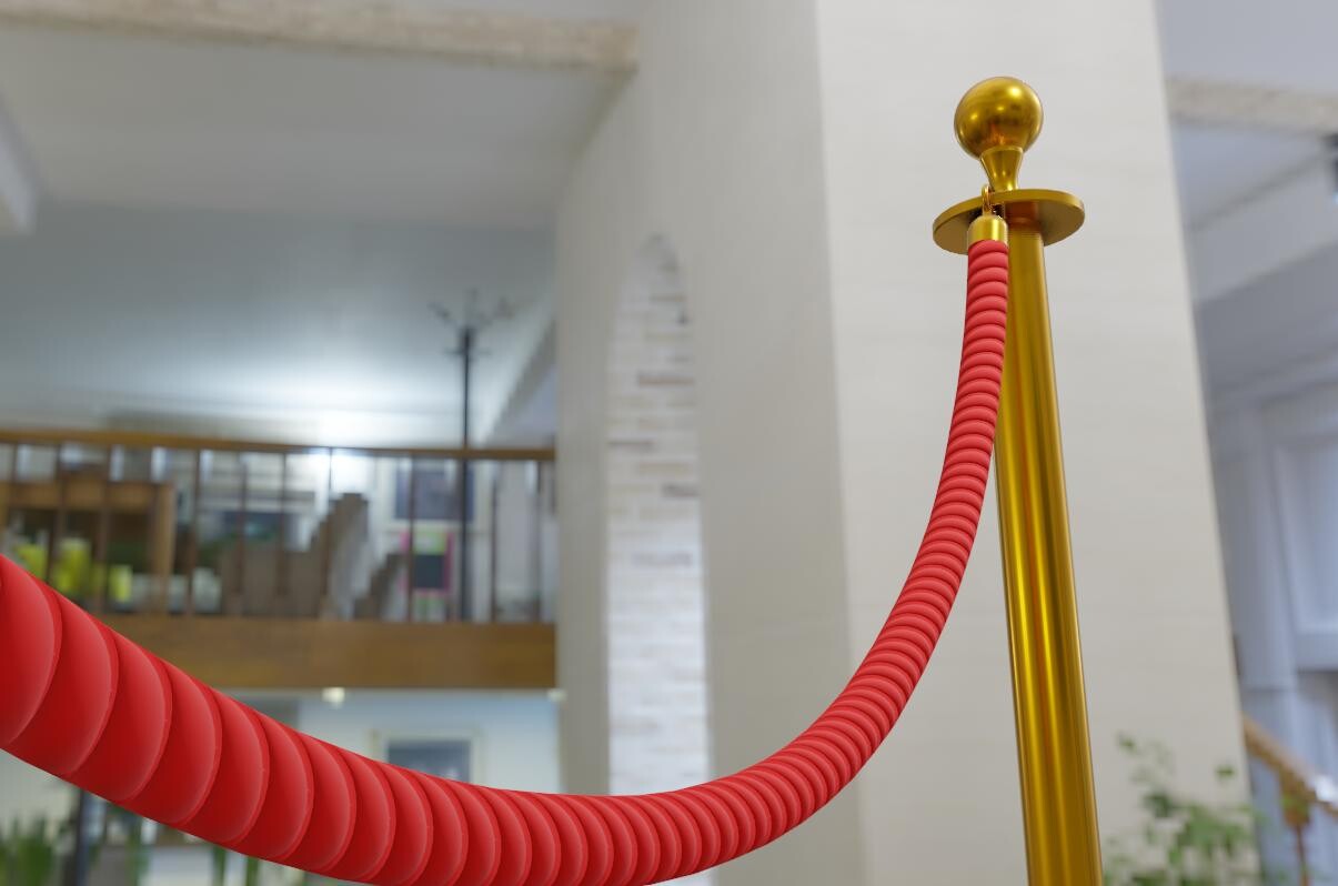 ArtStation - Queue Separator Pedestal - Organizador de Fila Low-poly 3D ...