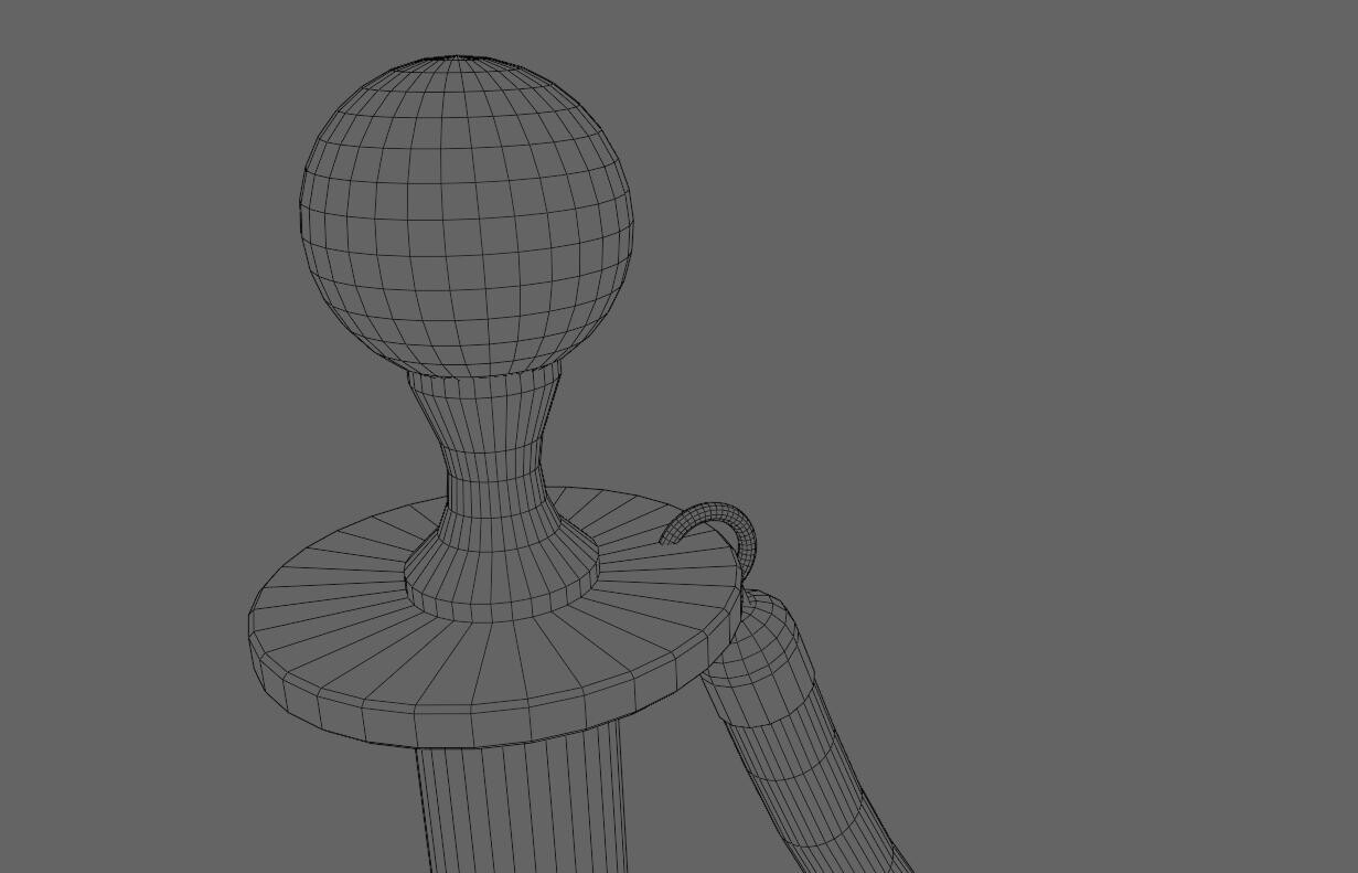 ArtStation - Queue Separator Pedestal - Organizador de Fila Low-poly 3D model | Game Assets