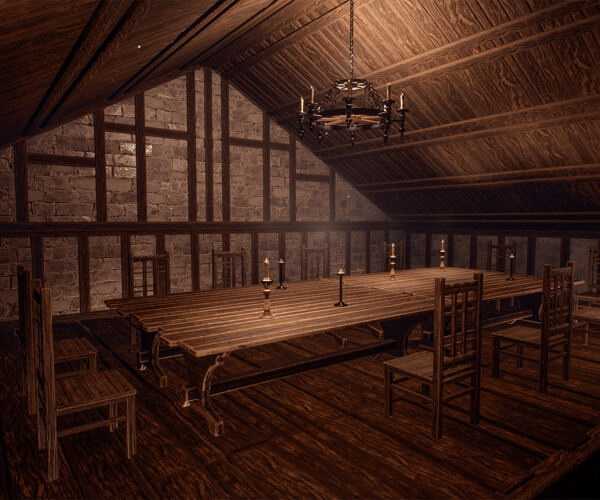 ArtStation - Modular Medieval Town - Medieval Village - Medieval City ...