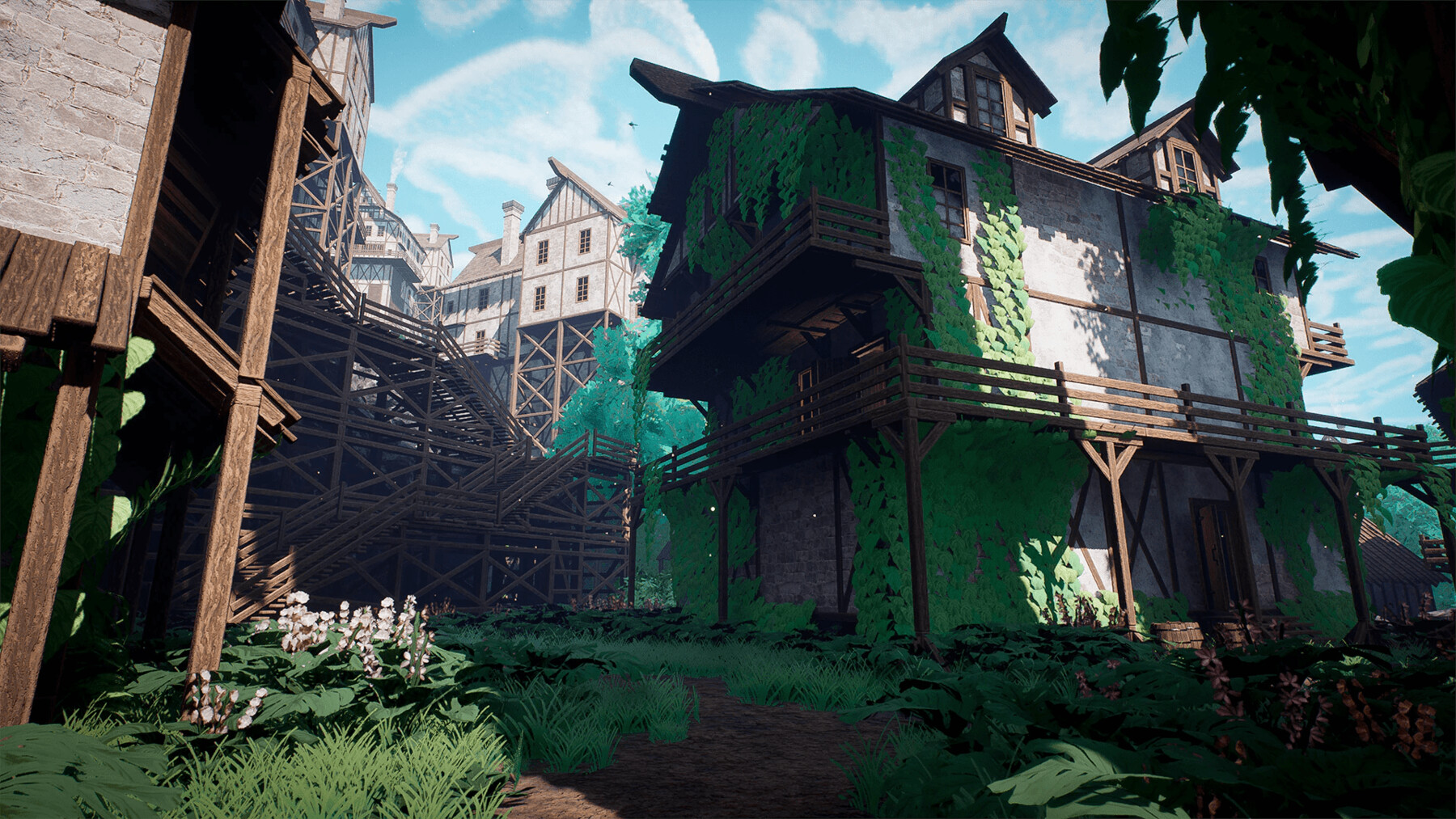 ArtStation - Modular Medieval Town - Medieval Village - Medieval City ...