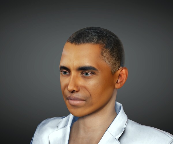 ArtStation - Barack Obama/44th President of the United States with ...