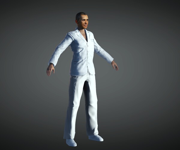 ArtStation - Barack Obama/44th President of the United States with ...