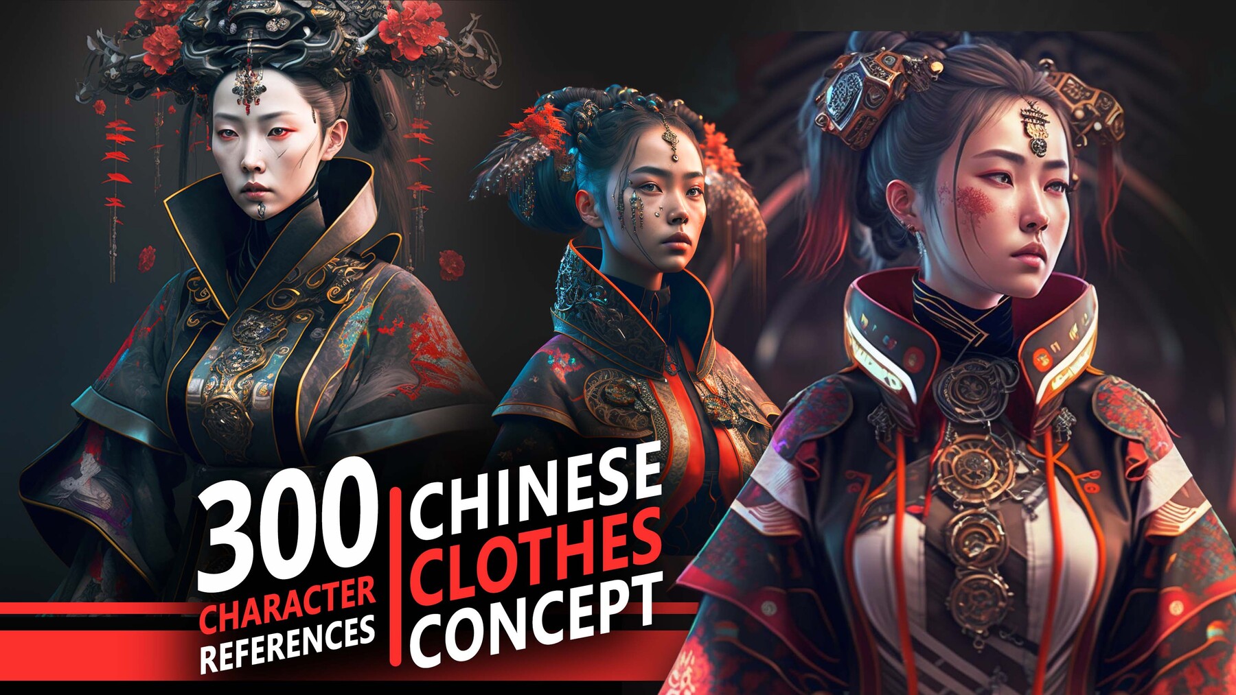 ArtStation - 300 Chinese Clothes Concept - Character references | Artworks