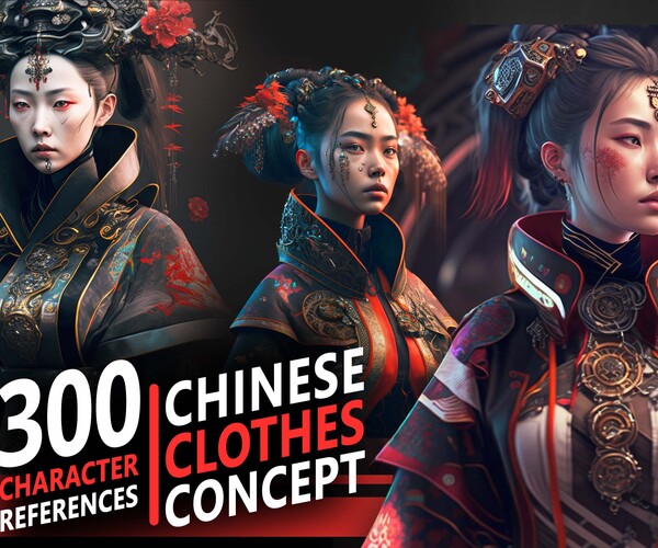 ArtStation - 300 Chinese Clothes Concept - Character references | Artworks