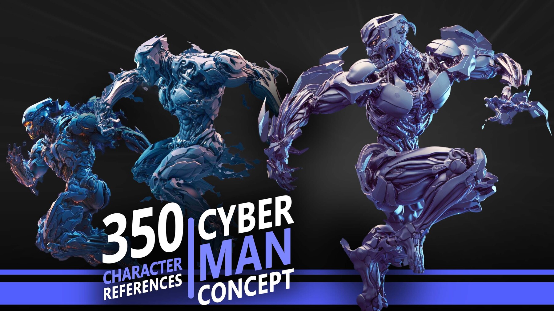 ArtStation - 350 Cyber Man Concept - Character references | Artworks