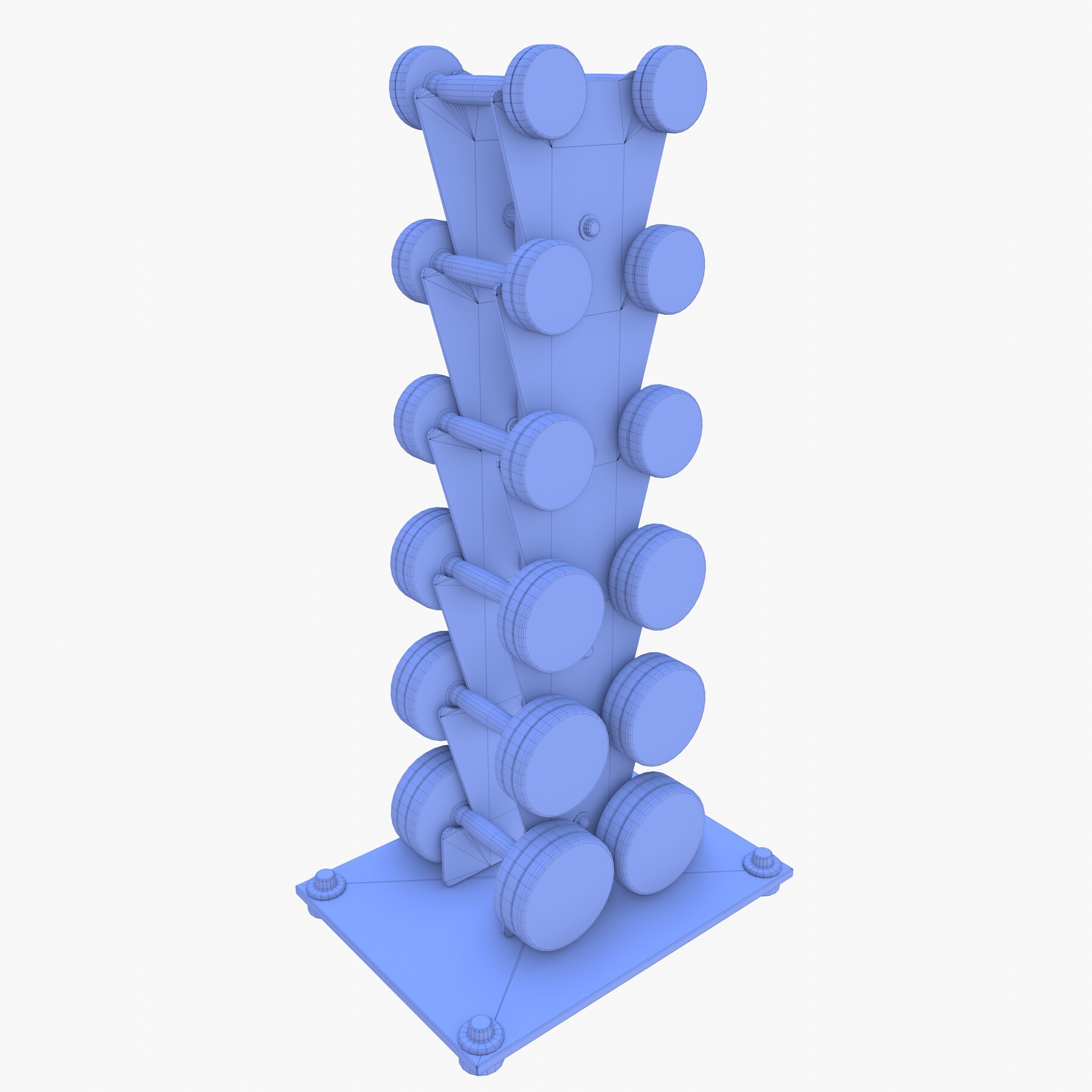 ArtStation - Vertical dumbbell rack | Game Assets