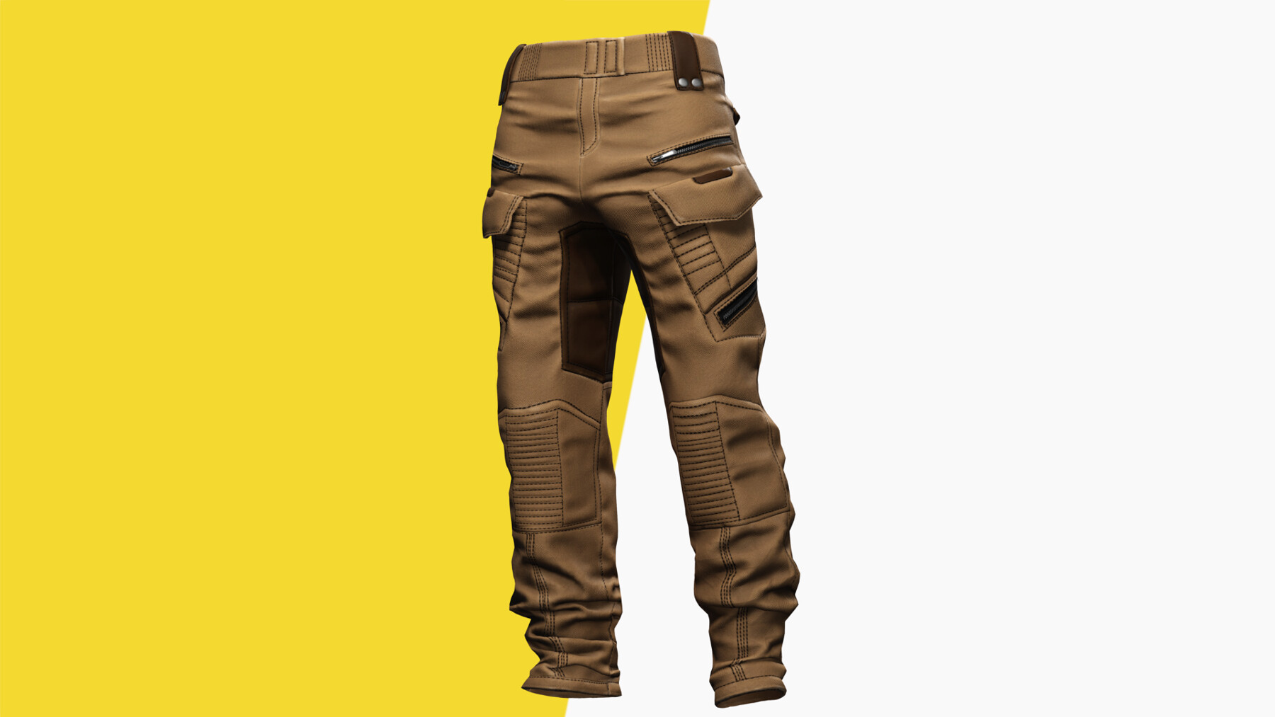 ArtStation - Realistic Pants 1 for Men Rigged Low-poly 3D model | Game ...