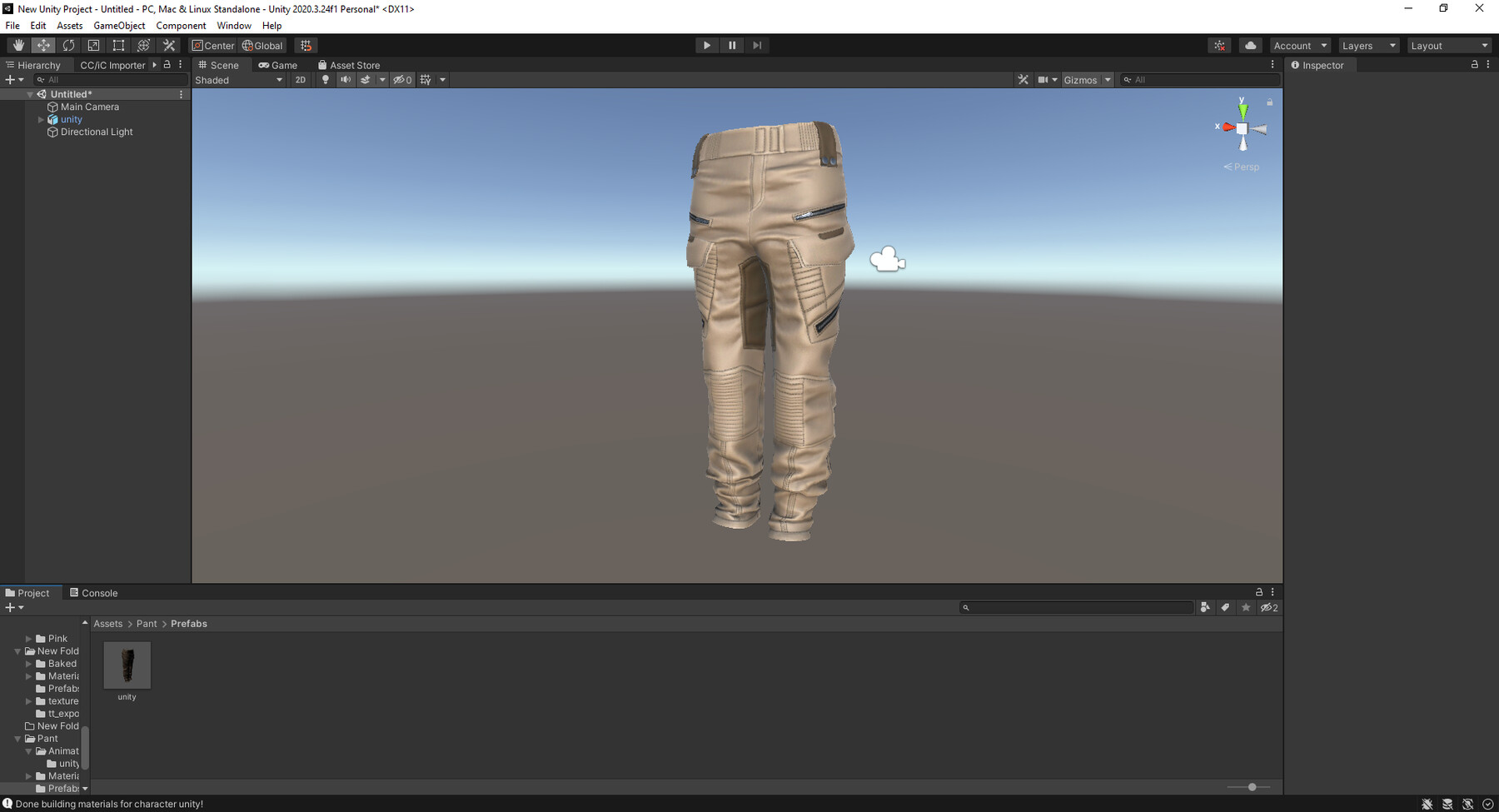 ArtStation - Realistic Pants 1 for Men Rigged Low-poly 3D model | Game ...