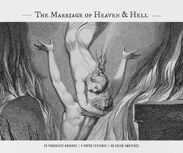 ArtStation - The Marriage of Heaven & Hell Procreate Kit | Brushes