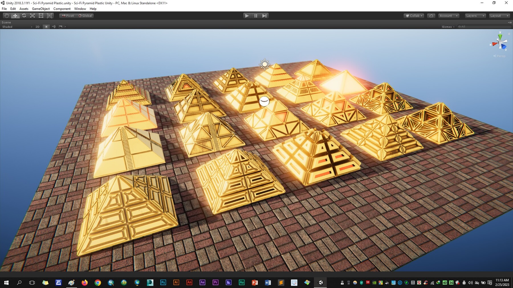 ArtStation - Sci-Fi Pyramid Plastic | Game Assets