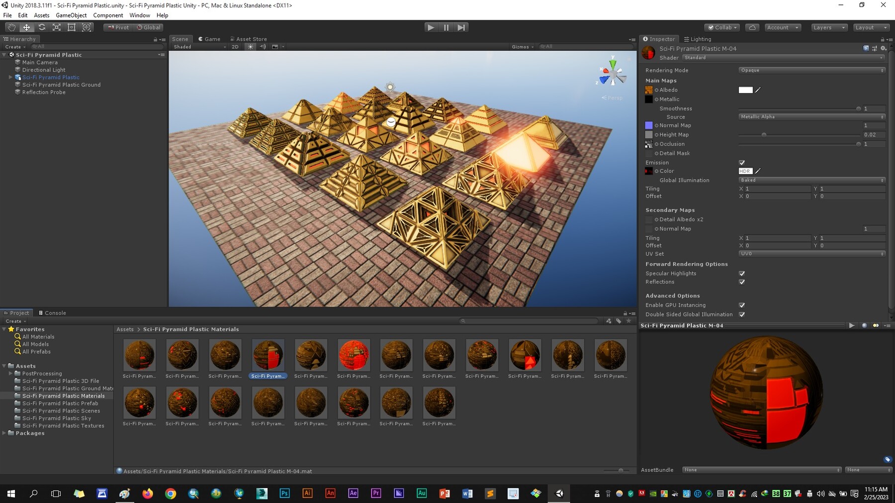 ArtStation - Sci-Fi Pyramid Plastic | Game Assets