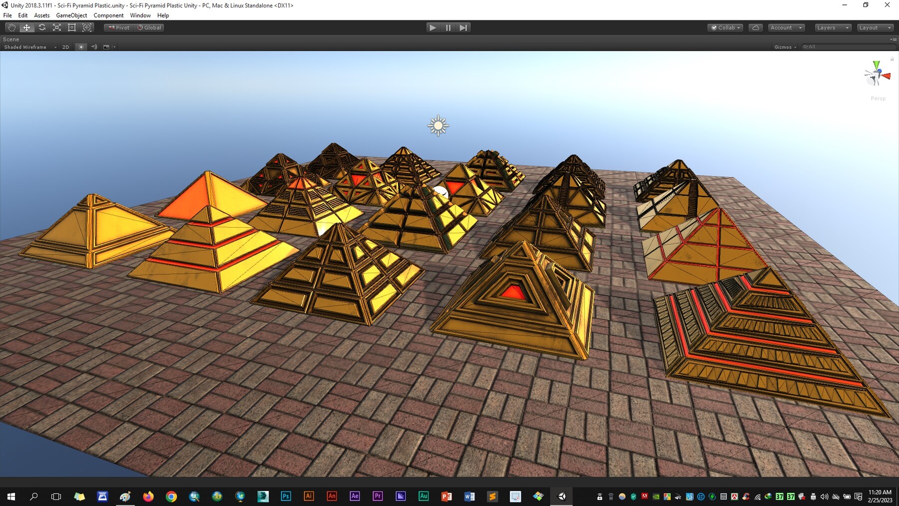 ArtStation - Sci-Fi Pyramid Plastic | Game Assets