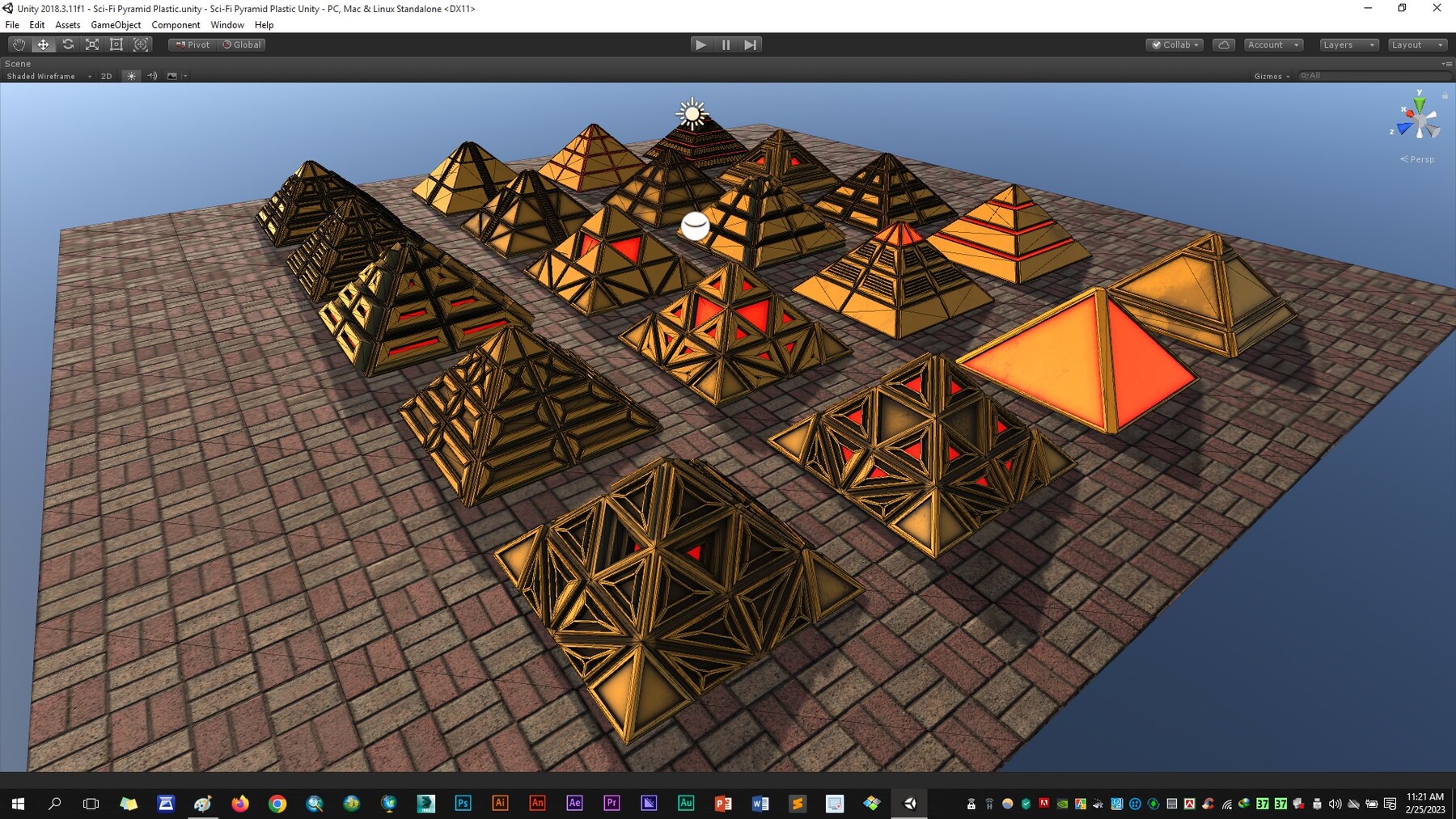 ArtStation - Sci-Fi Pyramid Plastic | Game Assets