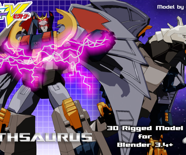 ArtStation - Deathsaurus - Transformers: Victory - 3D Blender Model ...