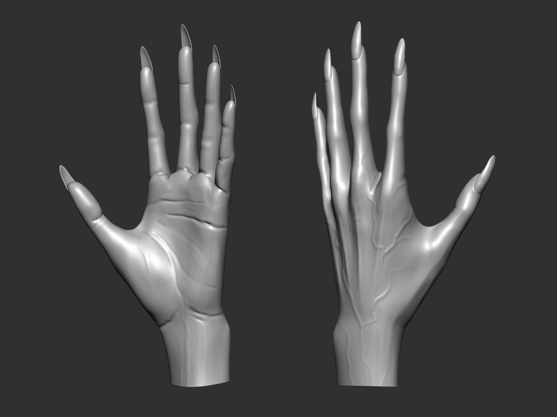 ArtStation - 8 IMM Creature & Monster hands set (OBJ & ZTOOL FILES ...