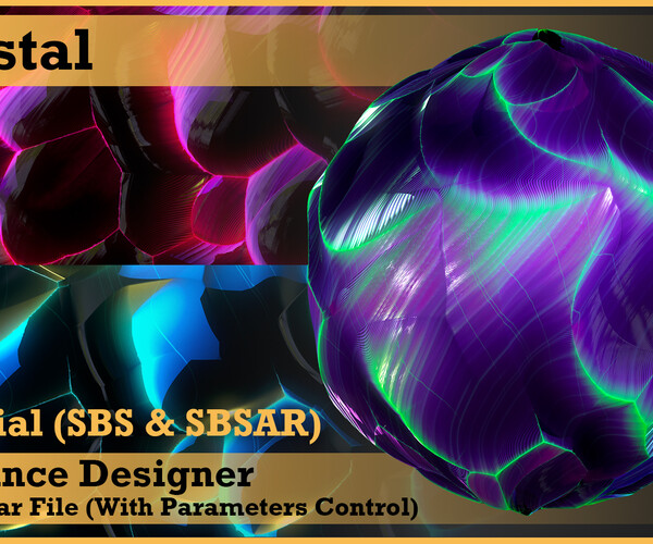 ArtStation - Crystal - VOL 12 -SBS & SBsar | Game Assets