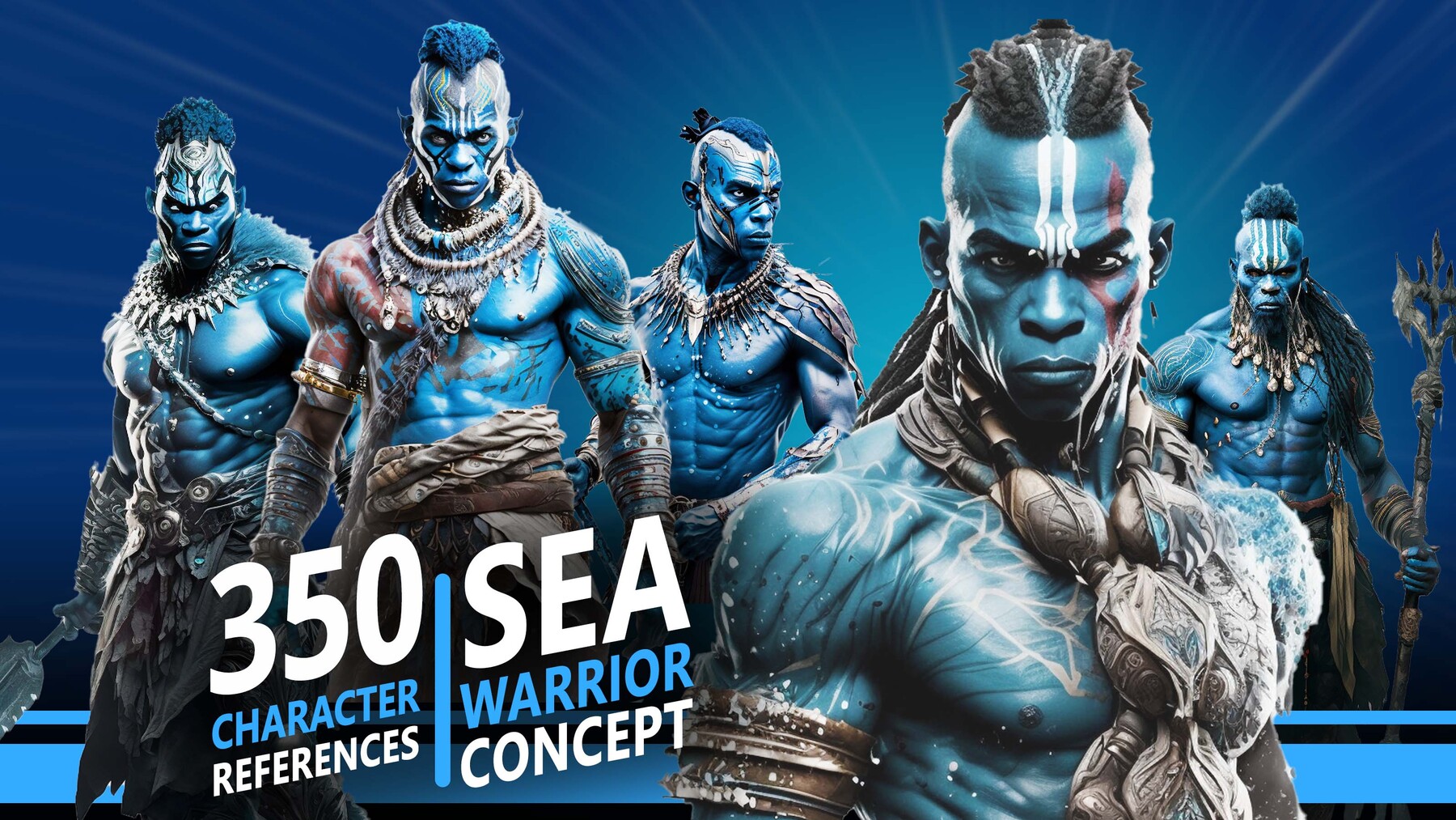 ArtStation - 350 Sea Warrior Concept - Character references | Artworks