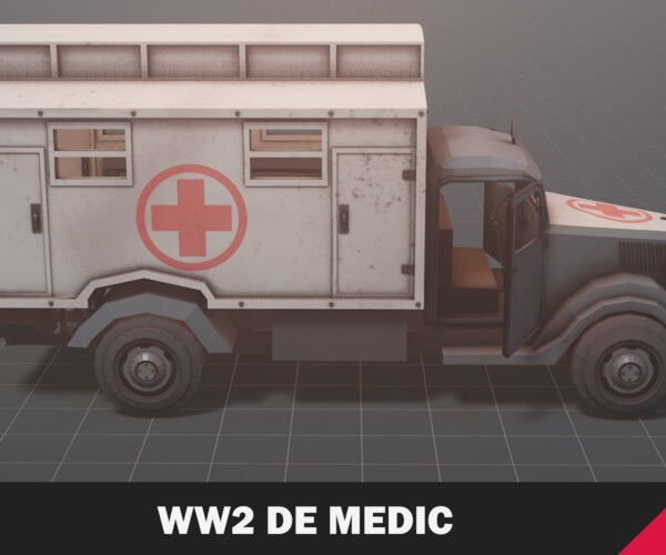 ArtStation - WW2 DE Medic | Game Assets