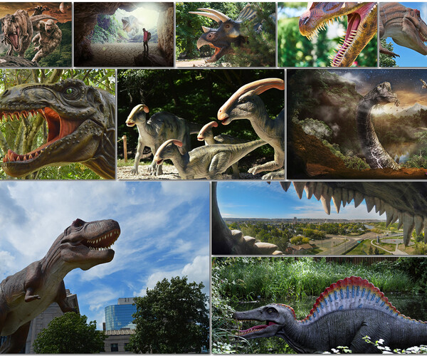 ArtStation - 100 Dinosaur Digital Backdrop T-Rex, Rex Dinosaur, Digital ...
