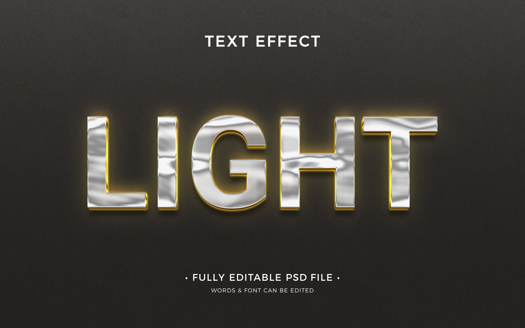 ArtStation - 3D Light PSD fully editable text effect. Layer style PSD ...