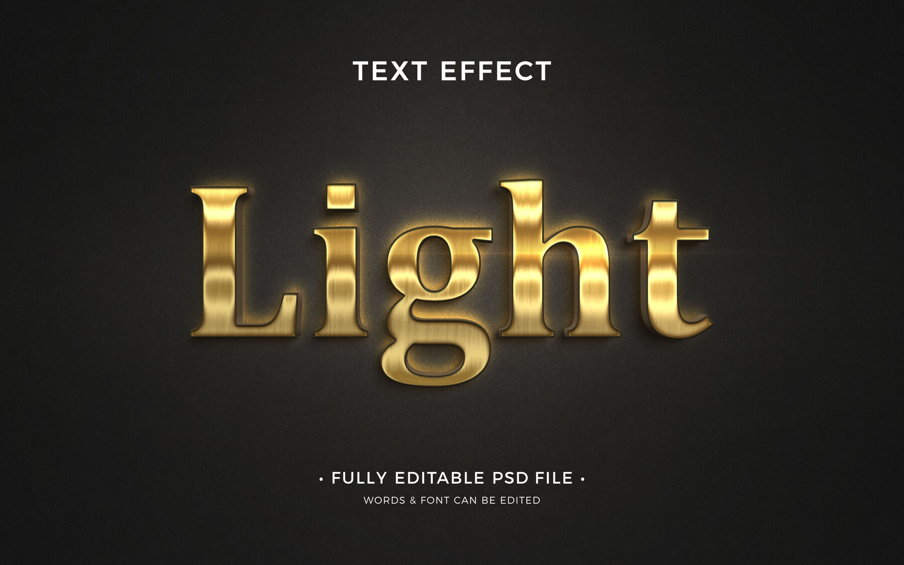 ArtStation - 3D Light PSD fully editable text effect. Layer style PSD ...