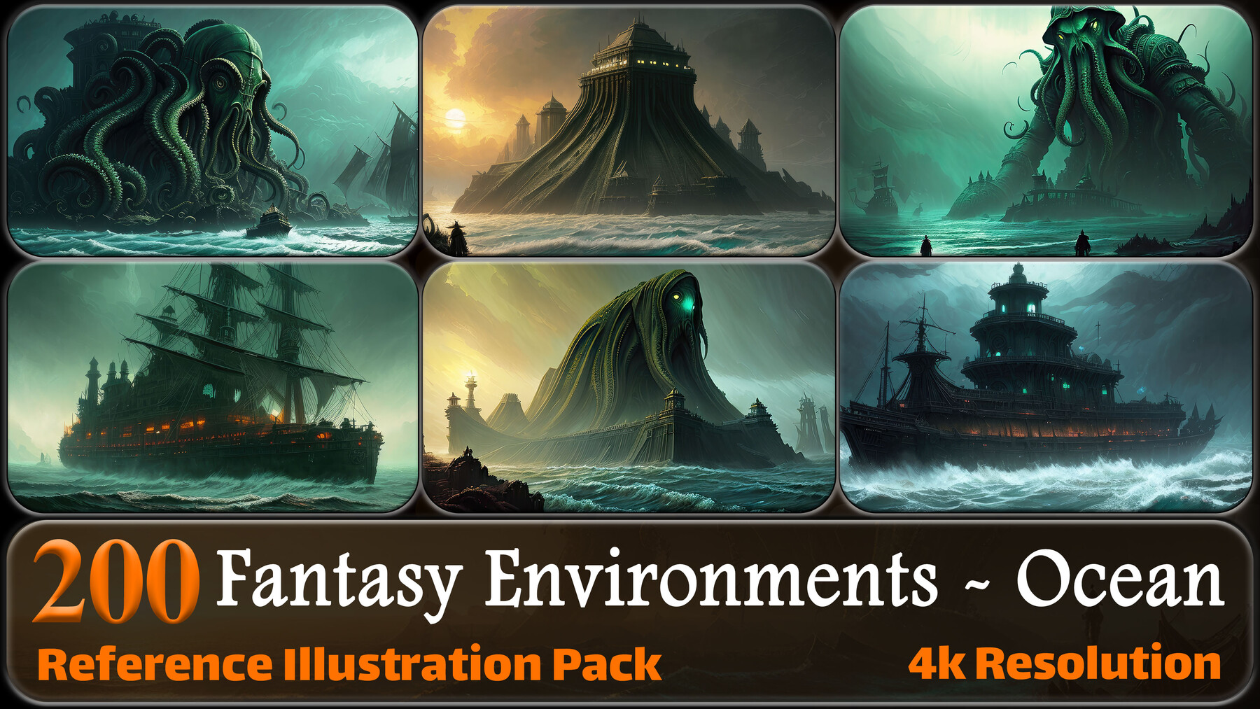 ArtStation - 200 Fantasy Environments - Ocean Reference Pack | 4K | v.6 ...