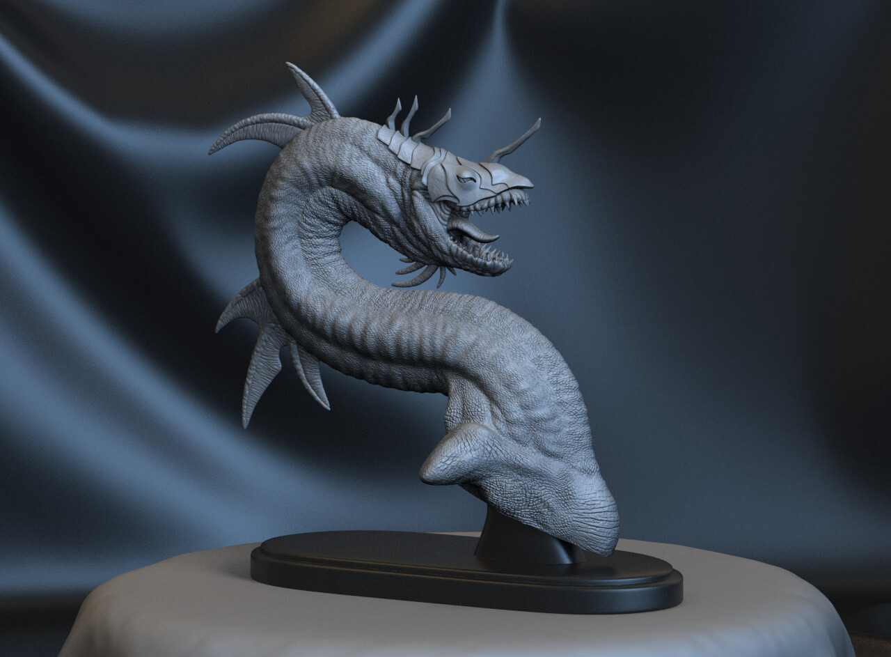 ArtStation - Winged Nazgul - Dragon for 3D Printing | Resources