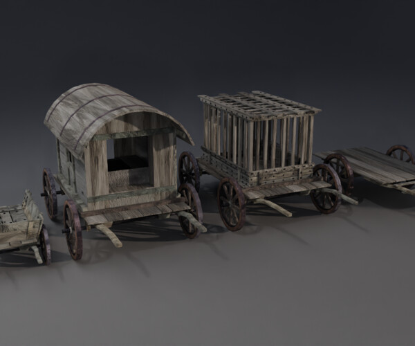 ArtStation - Wagon Wagon and Wagon | Game Assets