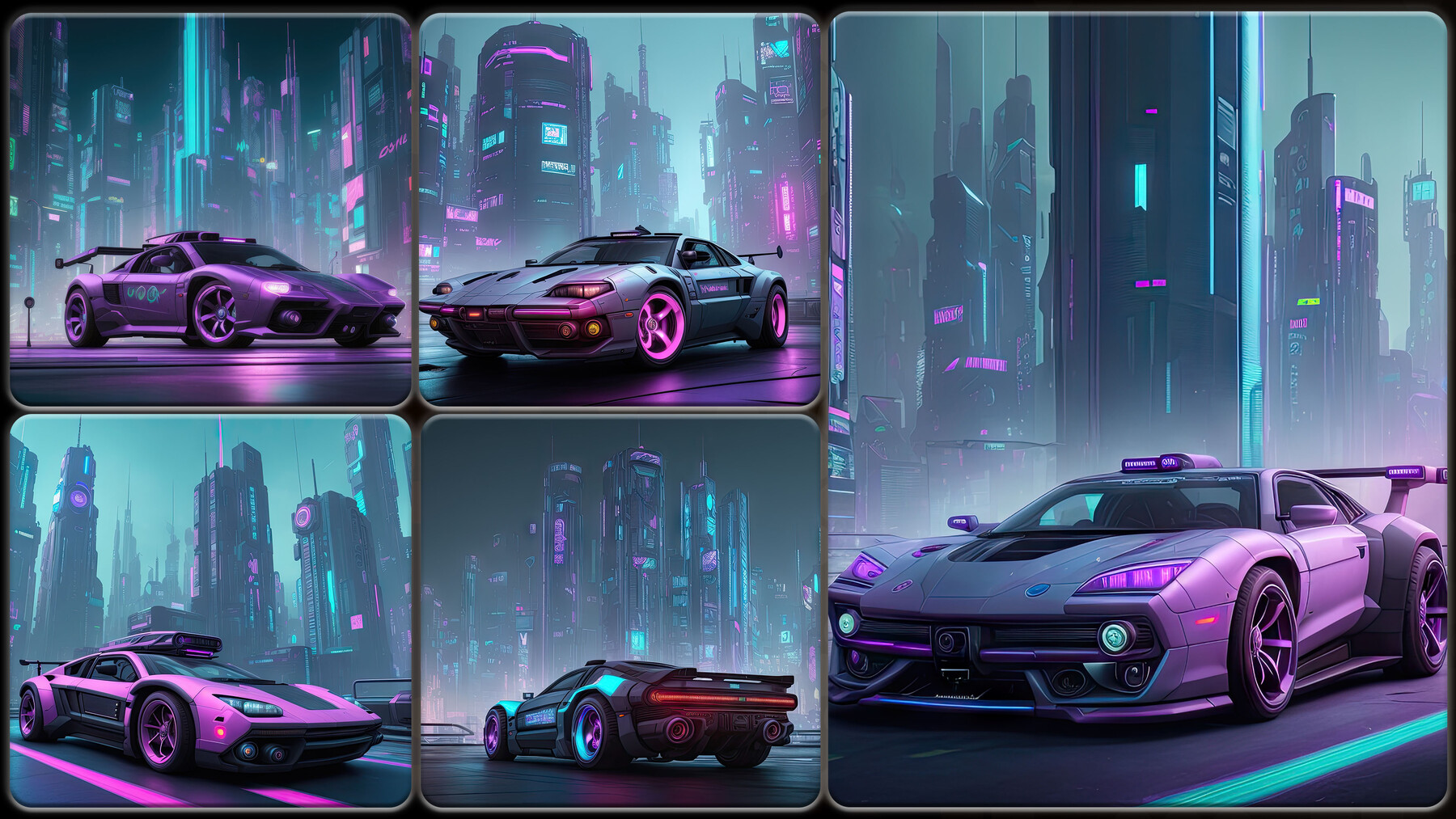 ArtStation - 320 Cyberpunk Car Reference Pack | 4K | v.2 | Artworks