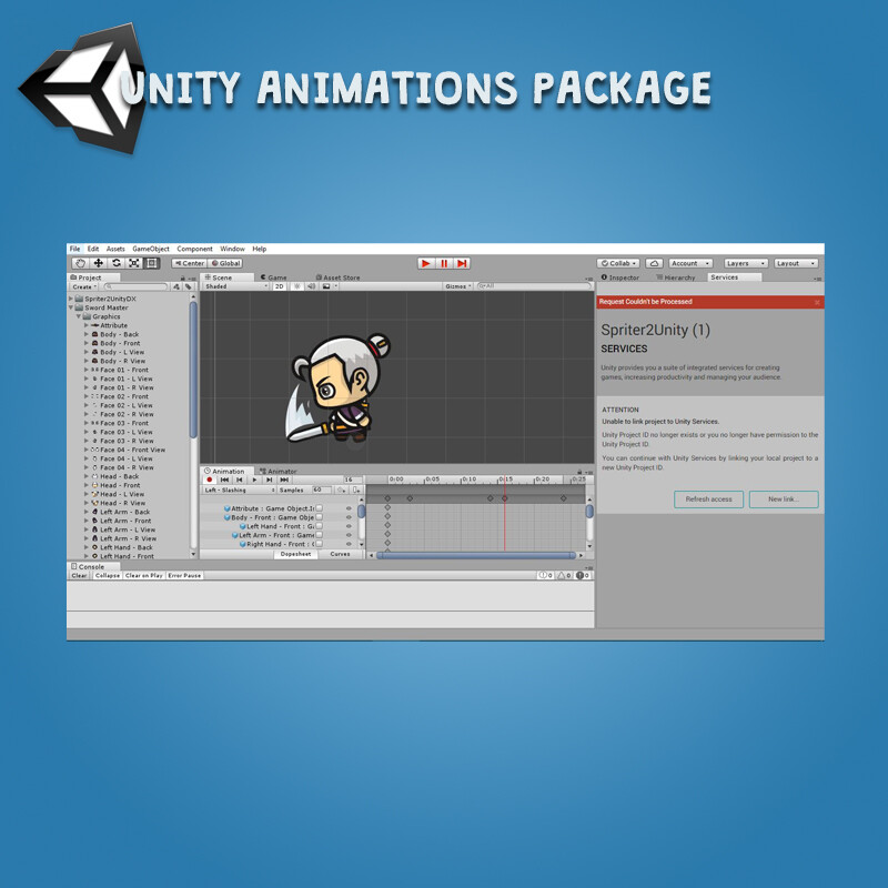 ArtStation - Swordmaster - 4 Directional 2D Character Sprite | Game Assets